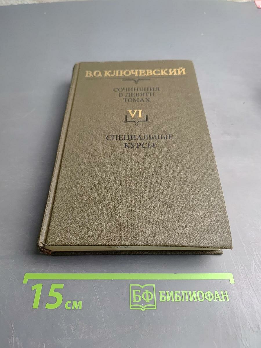 Специальные курсы (Сочинения в девяти томах. Том VI)