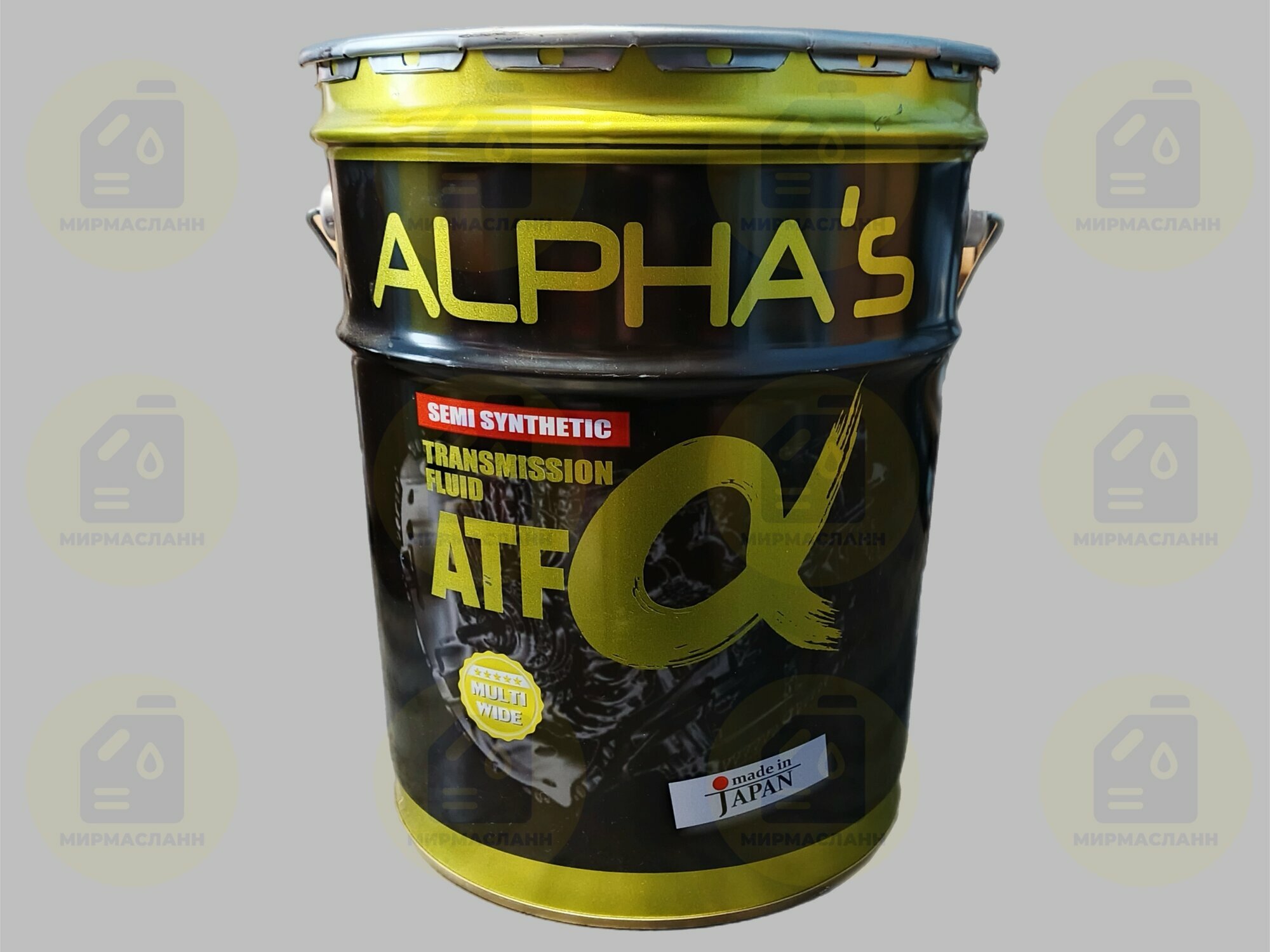 Масло трансмиссионное Alpha's ATF-A, 20 литров, полусинтетика