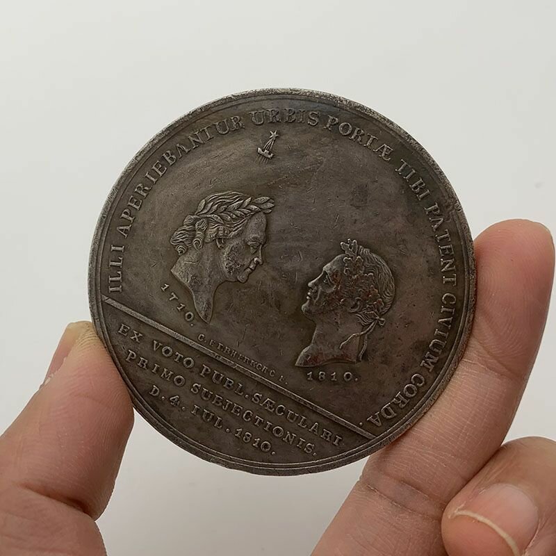 Санкт-петербургская мемориальная валюта 56мм старинные серебряные монеты александра i