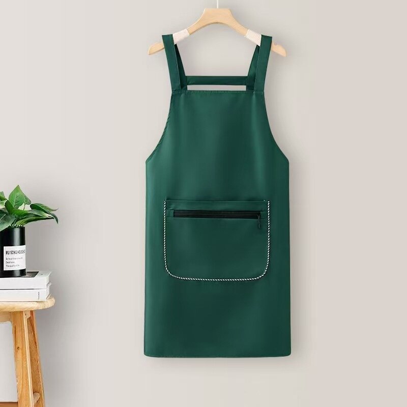 [2025] Водонепроницаемый фартук для домашней кухни, фартук с длинными рукавами, защищающий от пятен, с возможностью нанесения логотипа на заказ, рабочая одежда для женщин для приготовления пищи.