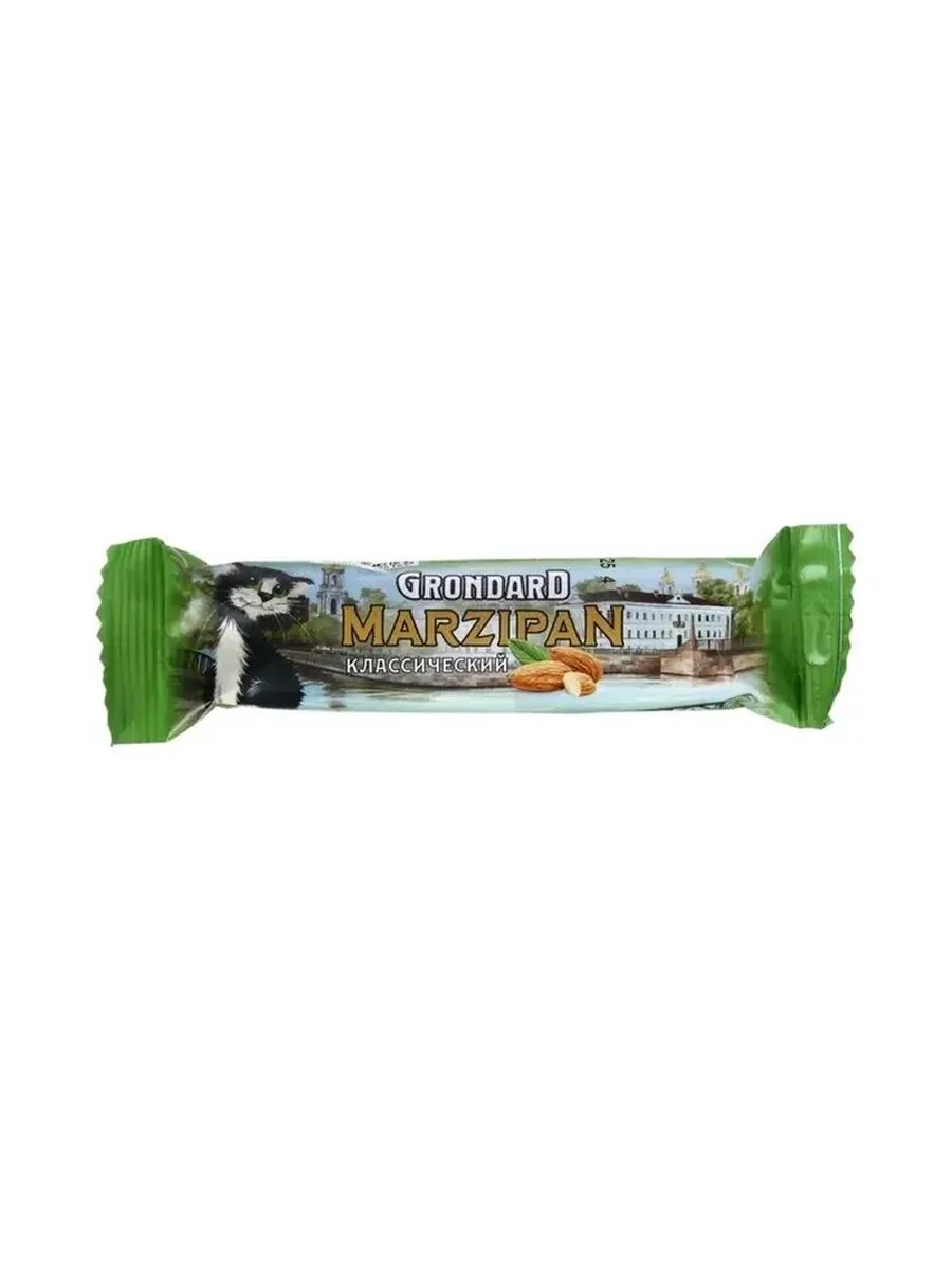 Классический марципановый батончик с котом, 50 г