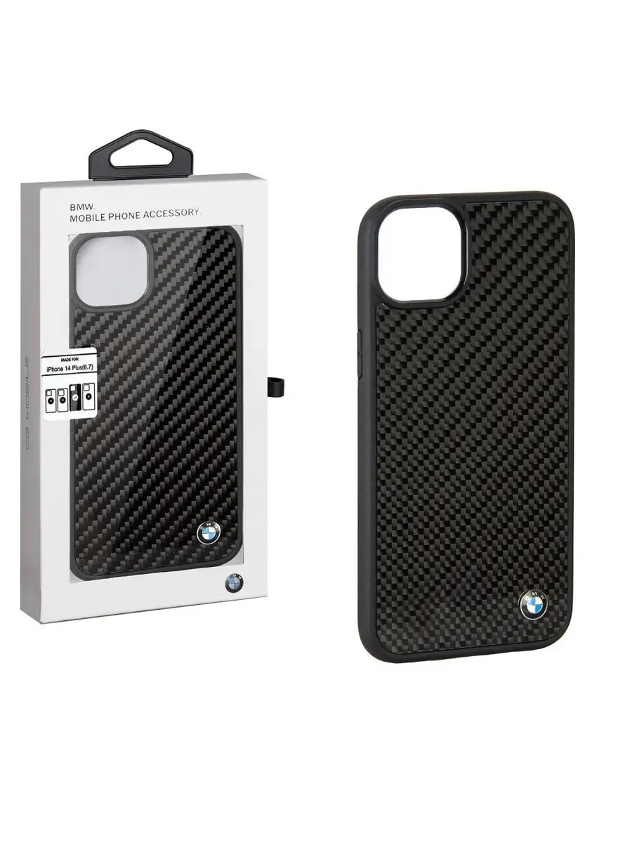 Стильный чехол для iPhone 14 Plus с дизайном BMW