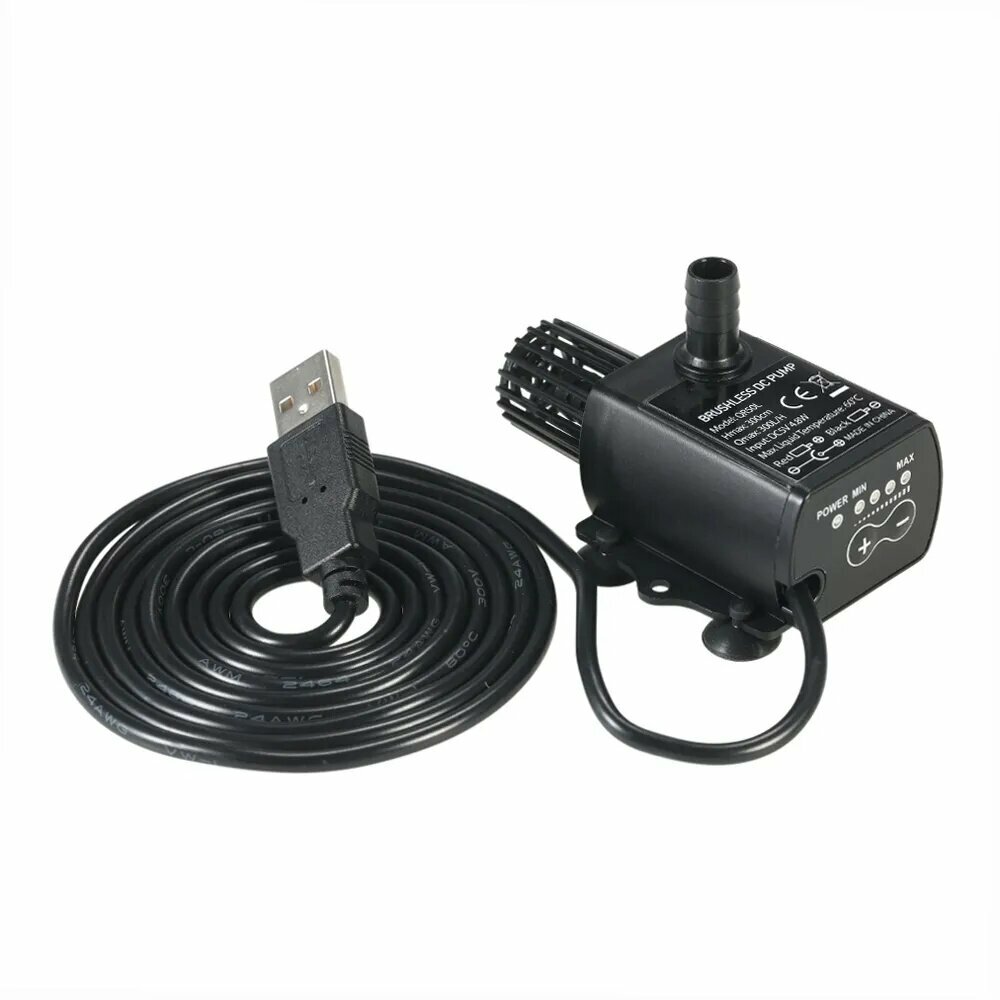 Мини-бесщеточный водяной насос постоянного тока Decdeal,8 Вт, USB, DC5V, 4, подъем 3 метра,