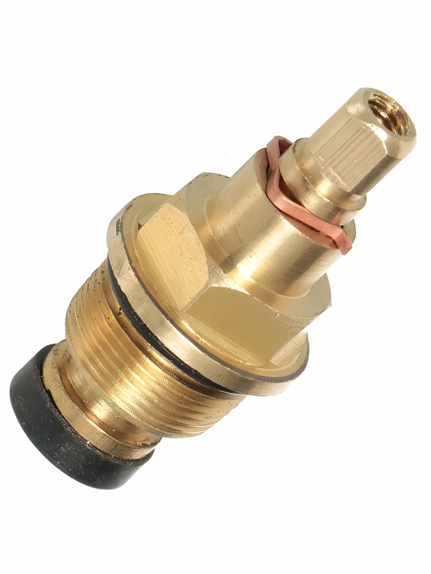 Кран-букса латунь, M18х1, квадрат, 1 (2) резьбы, с резиновыми вставками, 46 г, ComfortFactor, 49722