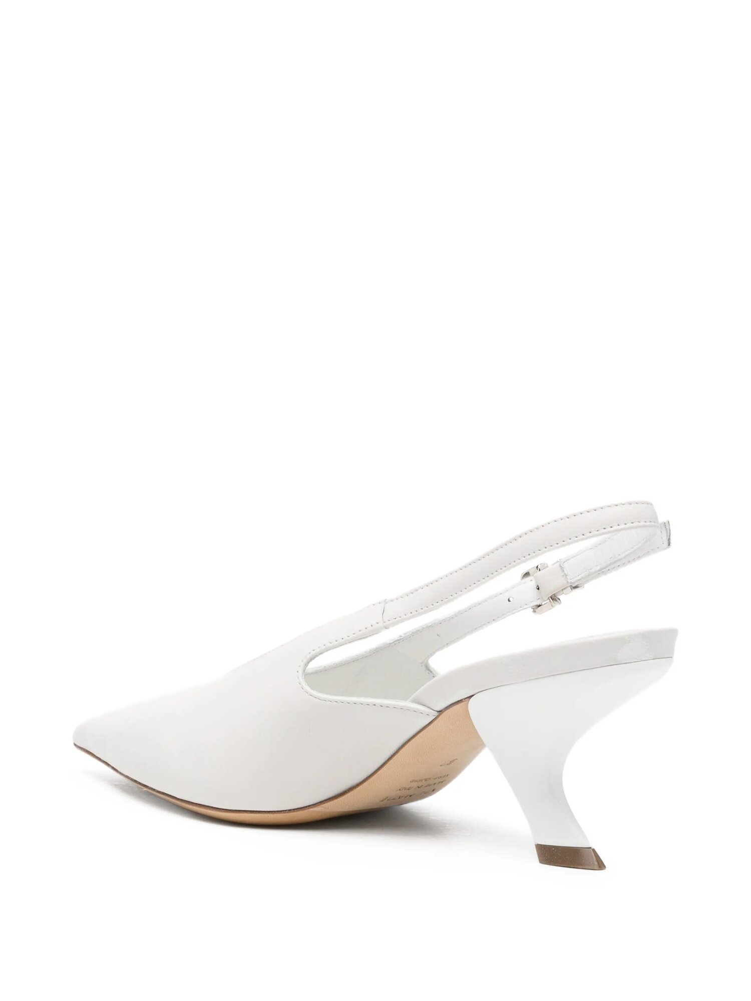 Туфли Vic Matie Pointed-toe slingback pumps, размер 40, бежевый/белый — фото 1
