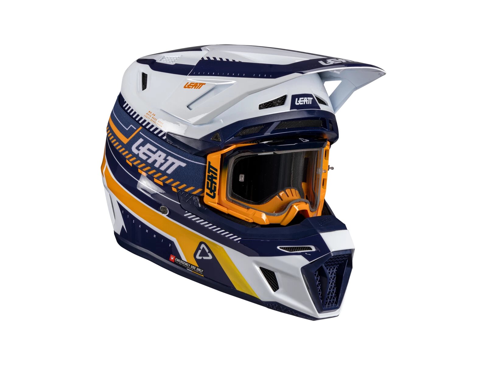 Мотошлем LEATT Moto 8.5 Helmet Kit Orange, оранжевый, размер XL