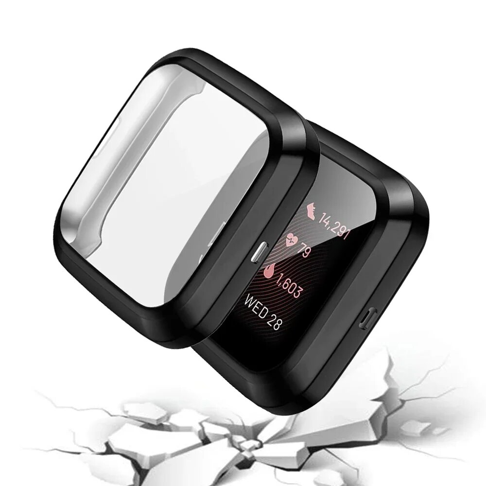 Чехол EOENKK для Fitbit Versa 2 Черный, black — фото 1