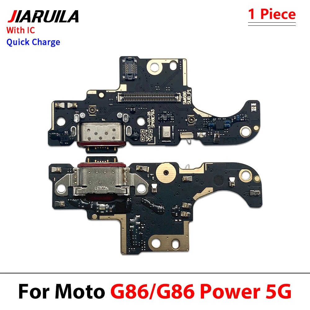 USB-порт зарядки для Moto G86/G86 Power 5G, G86 IC - A