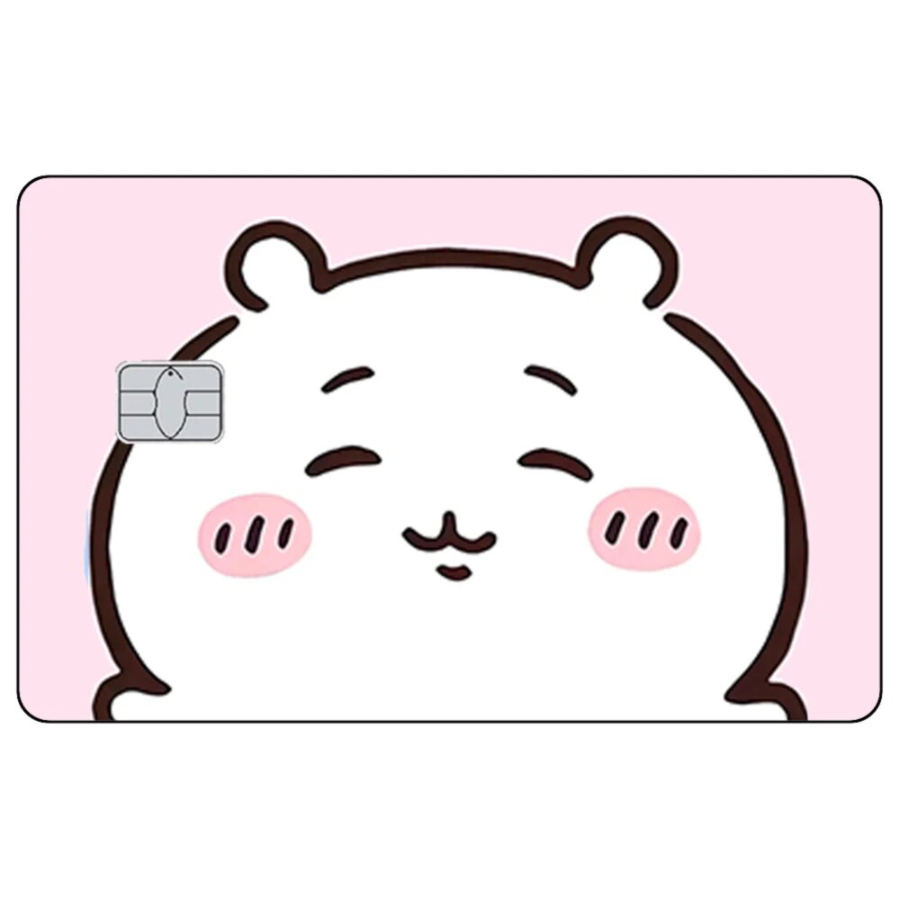 Наклейки-скины Kawaii Chiikawas для кредитных карт: милые мультяшные стикеры 20-1PCS, Matte-No Chip