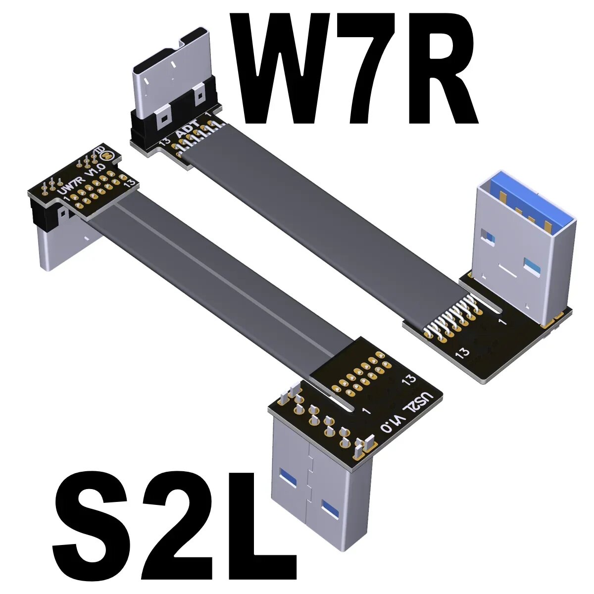 SPEEDIER Кабель USB 3.0 Type-A to Micro-B 0.15m, S2L-W7R 13P