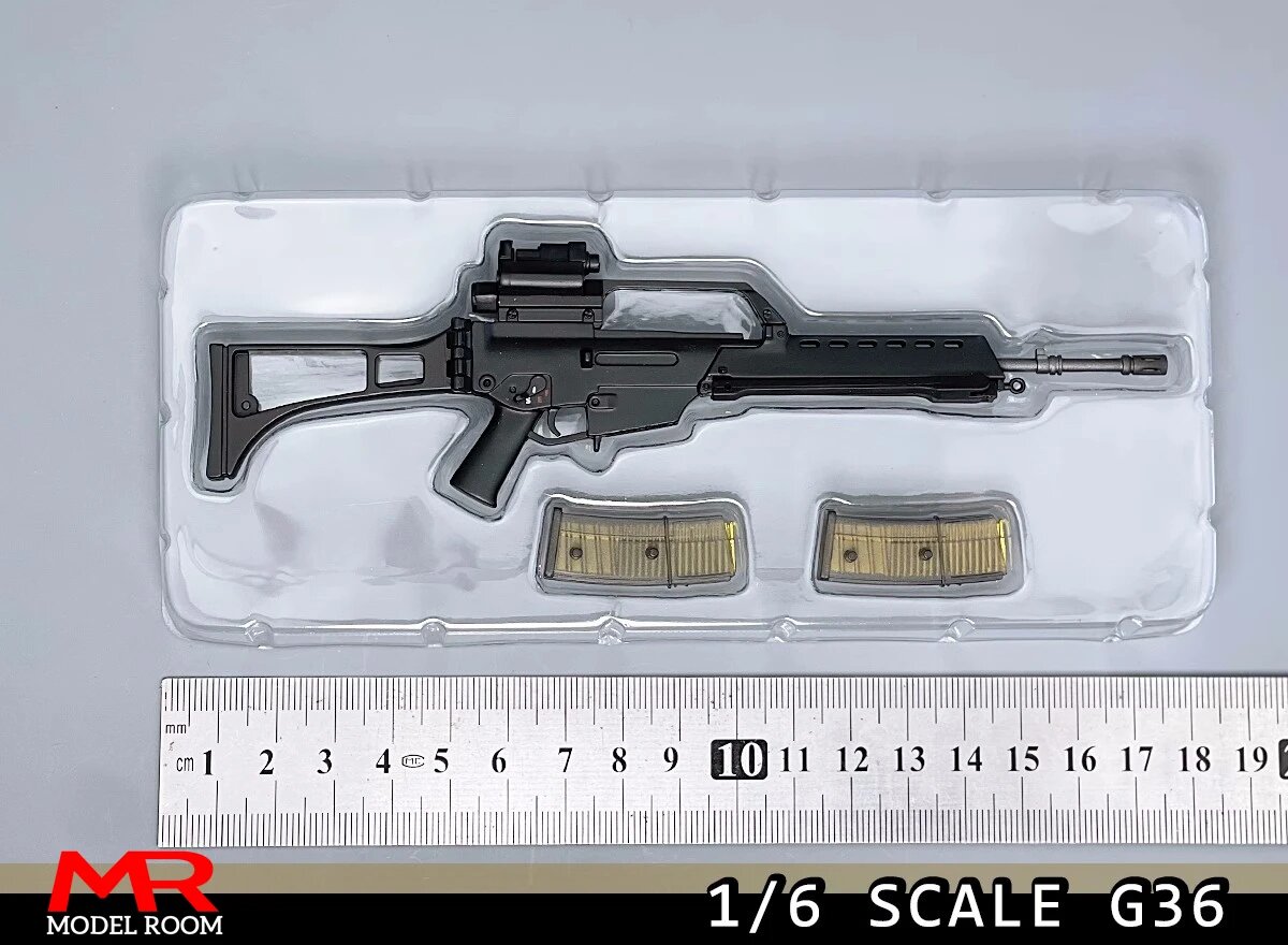 Пластиковые модели оружия 1/6 масштаба для фигурок Серый, G36