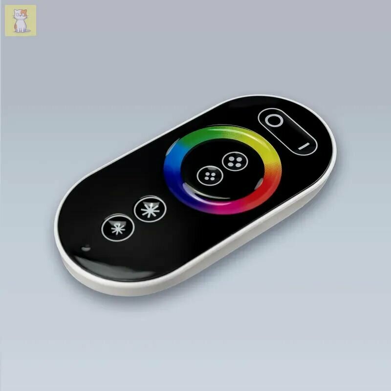 Контроллер для светодиодной ленты TOUCH " 216Вт(12В)/432Вт(24В), диммер для ленты RGB, черного цвета, IP20