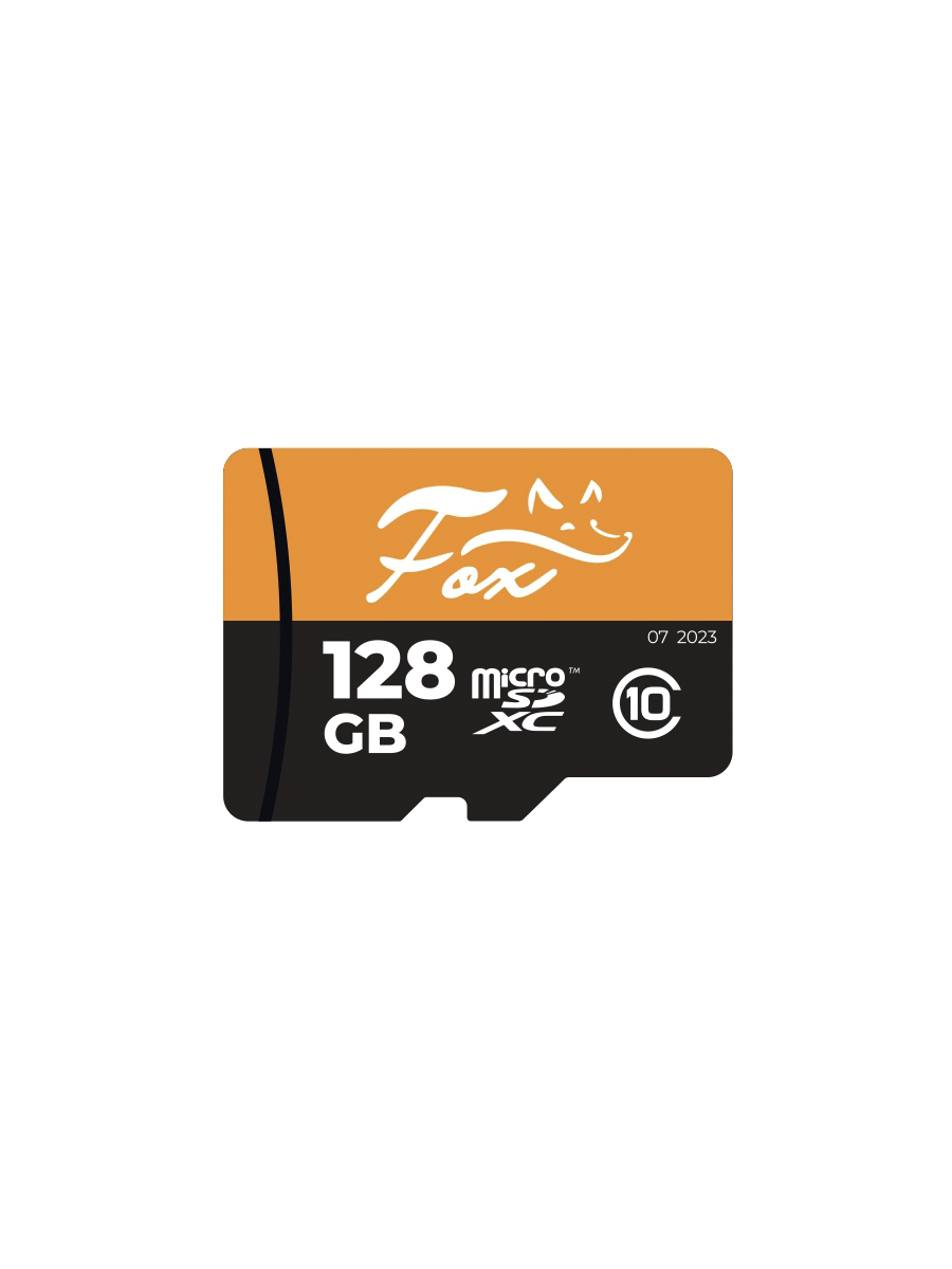 Карта памяти 128 Гб для видеодомофонов и камер видеонаблюдения Fox FX-SD128GB microSD Class 10 UHS-I U3
