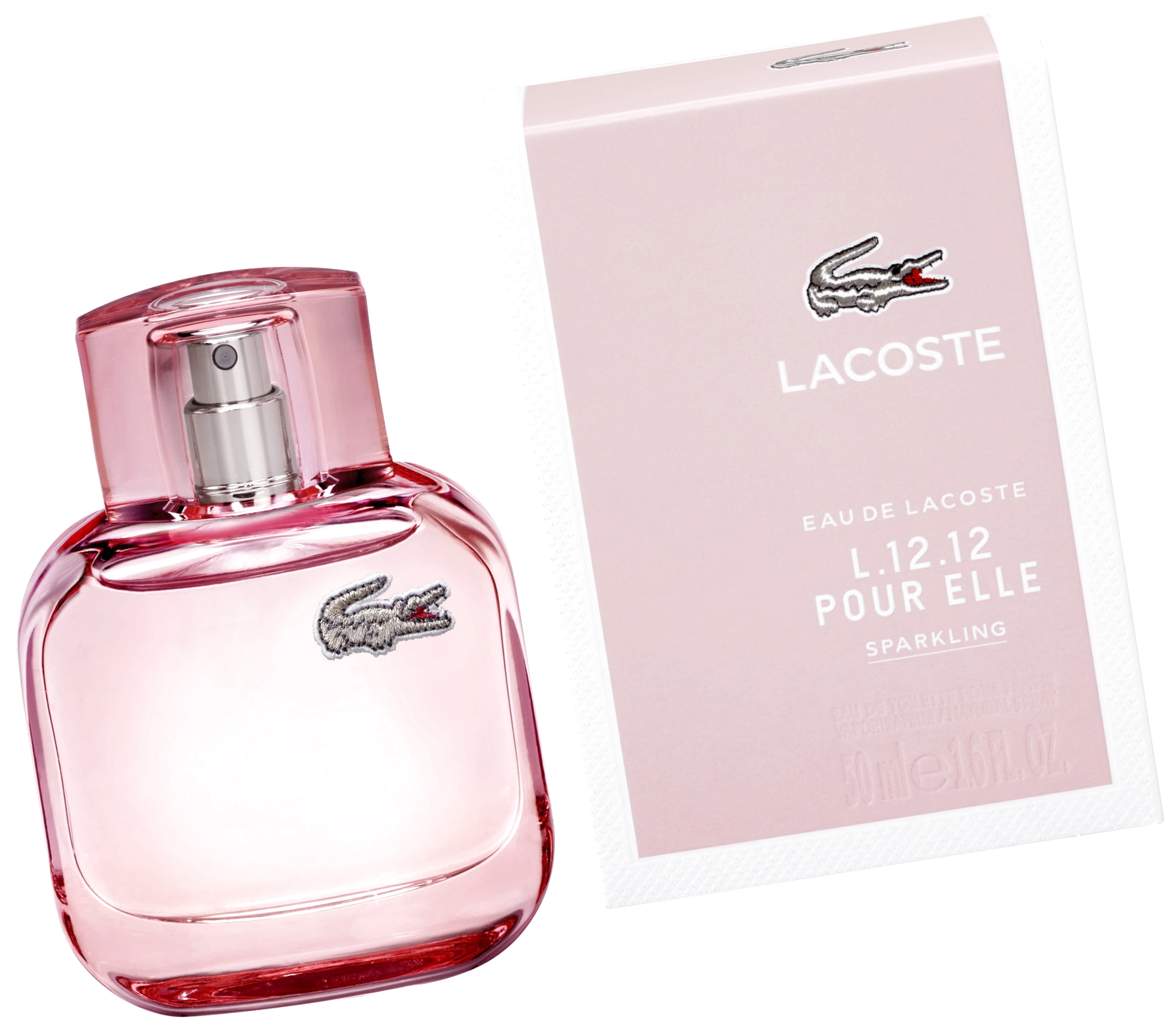 Женские духи Lacoste Eau De Lacoste L 12.12 Pour Elle Sparkling 50 мл - Лакосте розовые