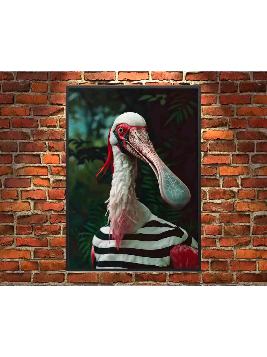 Птица-колпица-пленница 2, Плакат 30x42см