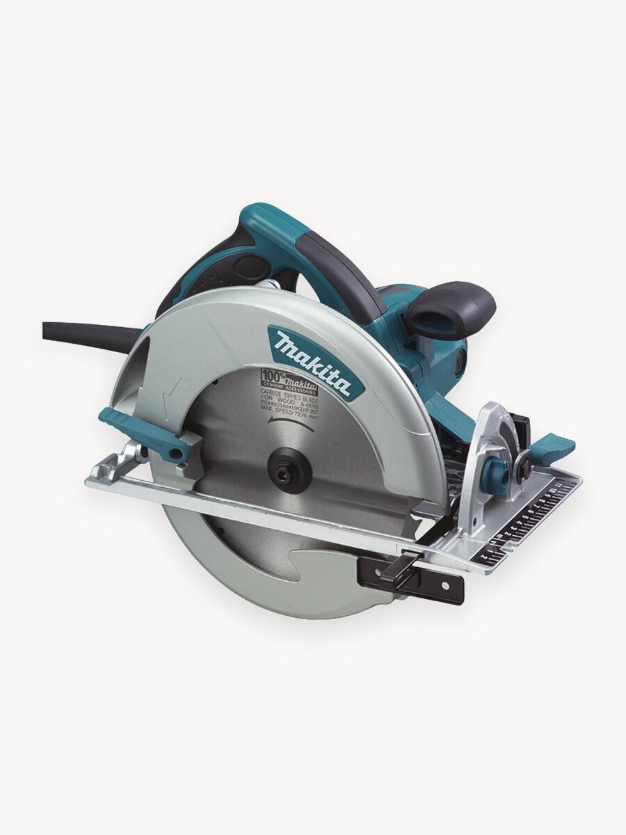 Дисковая пила Makita 5008MG, мощность 1800Вт, скорость вращения 5200об/мин, глубина пропила 75мм