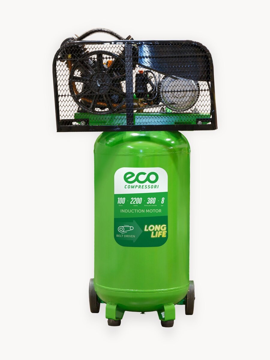 Компрессор воздушный масляный поршневой 100 л ECO AE-1005-B2