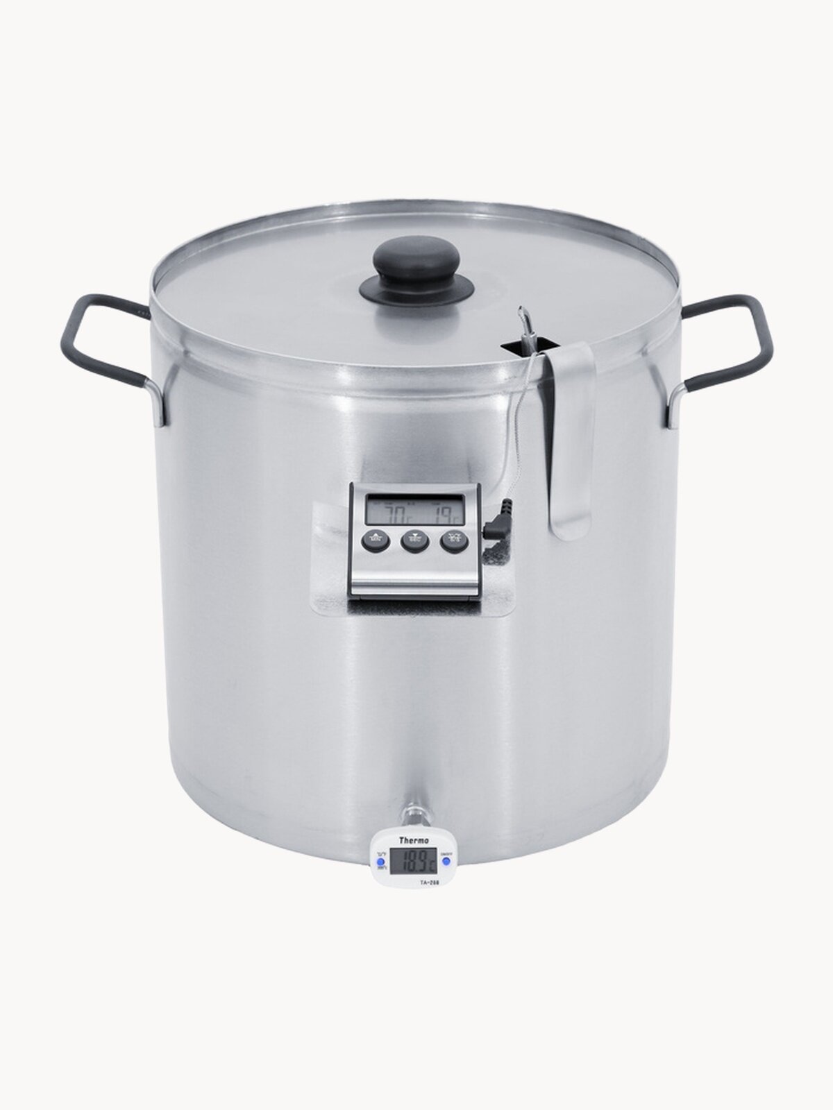 Сыроварня домашняя Helicon Bergmann, пастеризатор мини, сыроварня 2в1, нержавеющая сталь, 20 литров