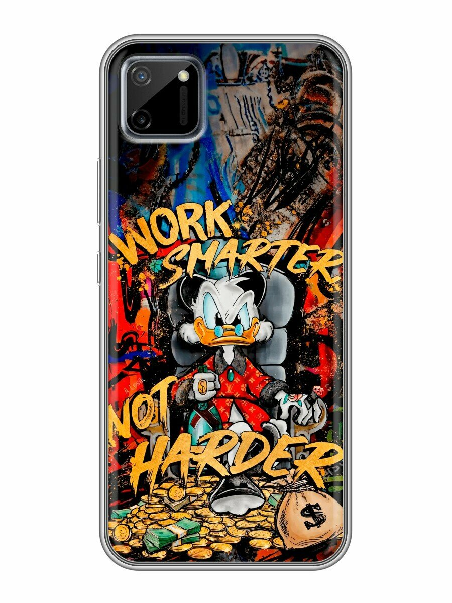 Чехол для Realme C11 с принтом Дональд Дак Деньги (Реалми С11)