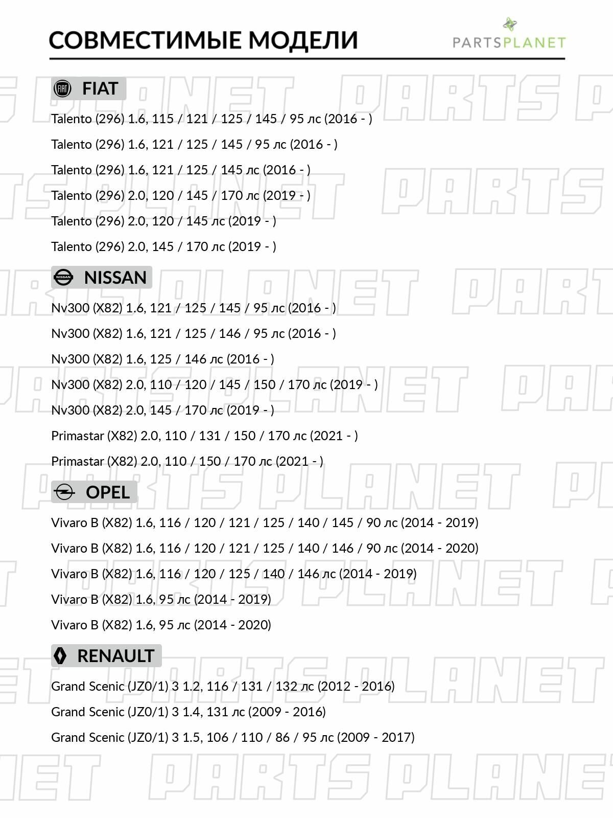 Фильтр салонный RENAULT TRAFIC III 07