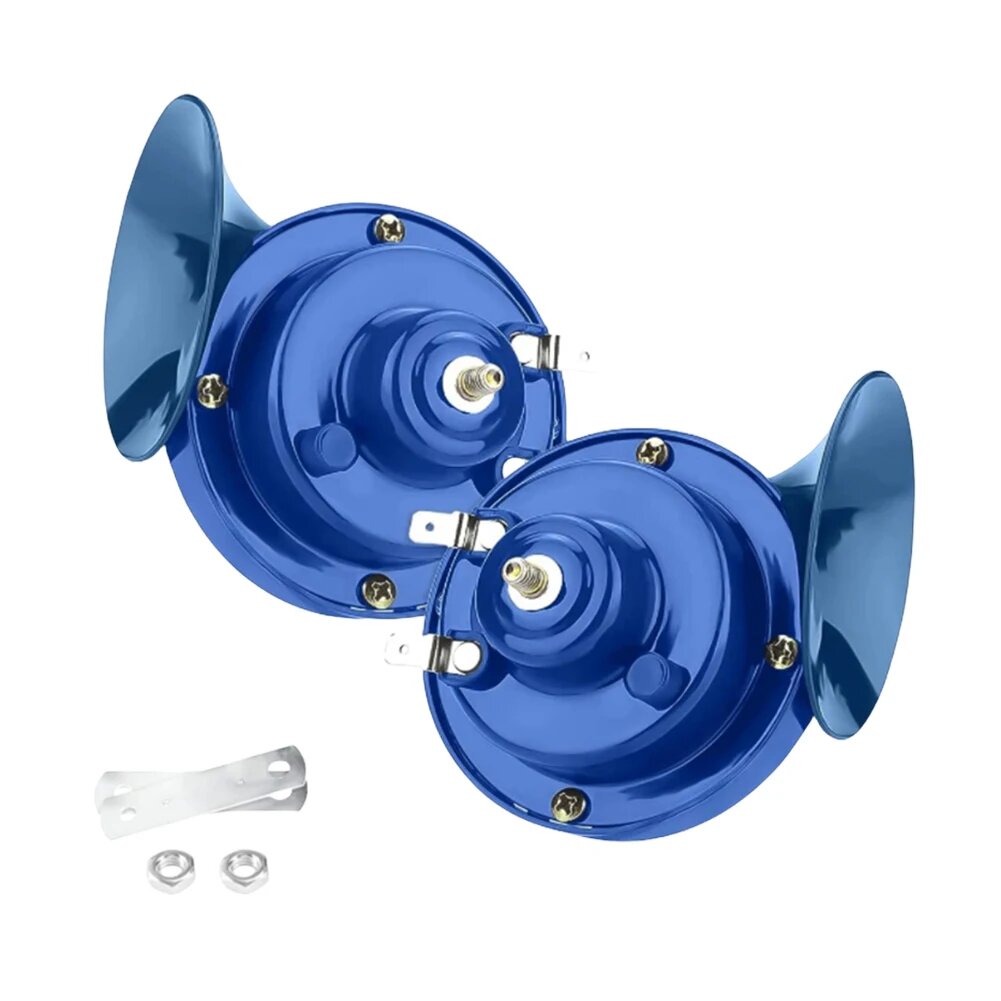 12 В автомобильный звуковой сигнал 48 Вт водонепроницаемый воздушный мотоциклетный звуковой сигнал 300 дБ авто улитка супер громкий звуковой сигнал для мотоцикла автомобиля грузовик внедорожник лодка Blue