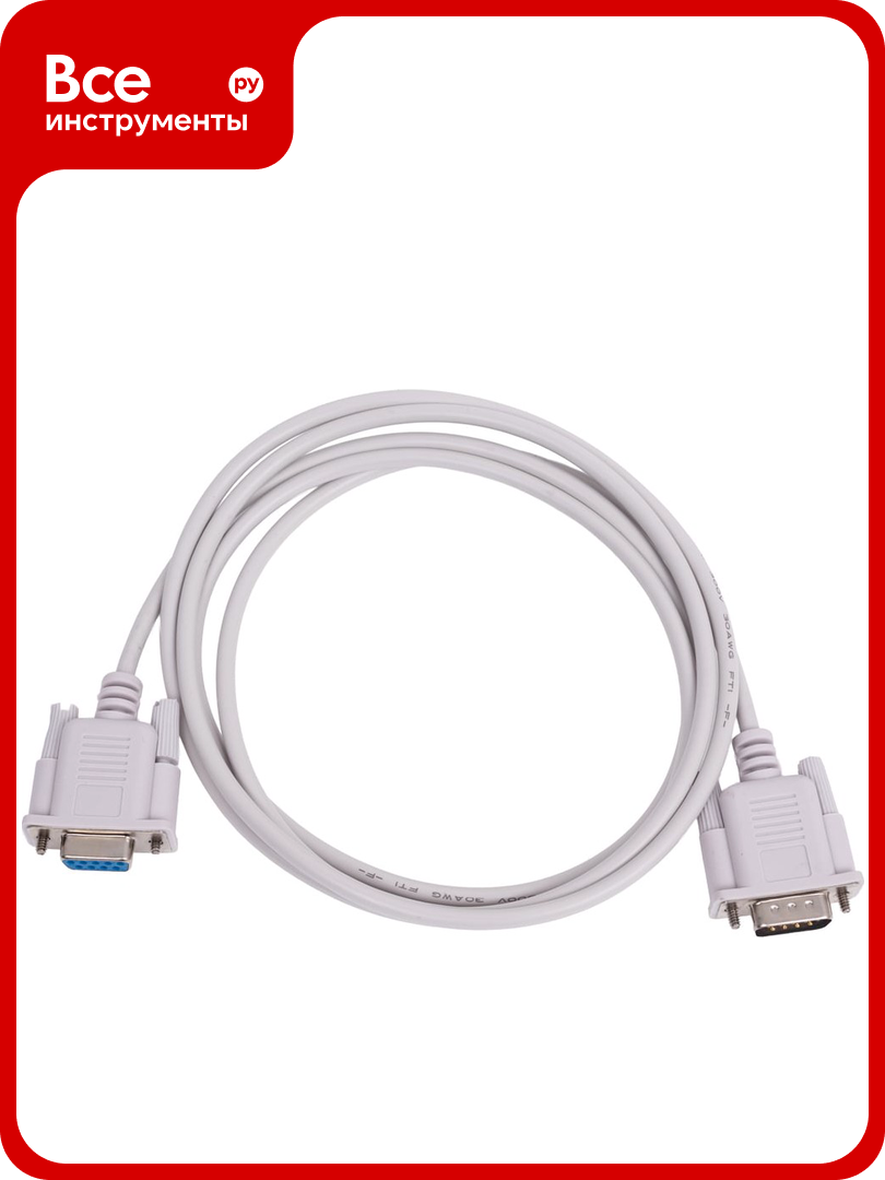 Удлинитель ExeGate COM порта EX-CC-133-1.8 с двойным DB9M/DB9F разъёмом, белый корпус, кабель достаточной длины