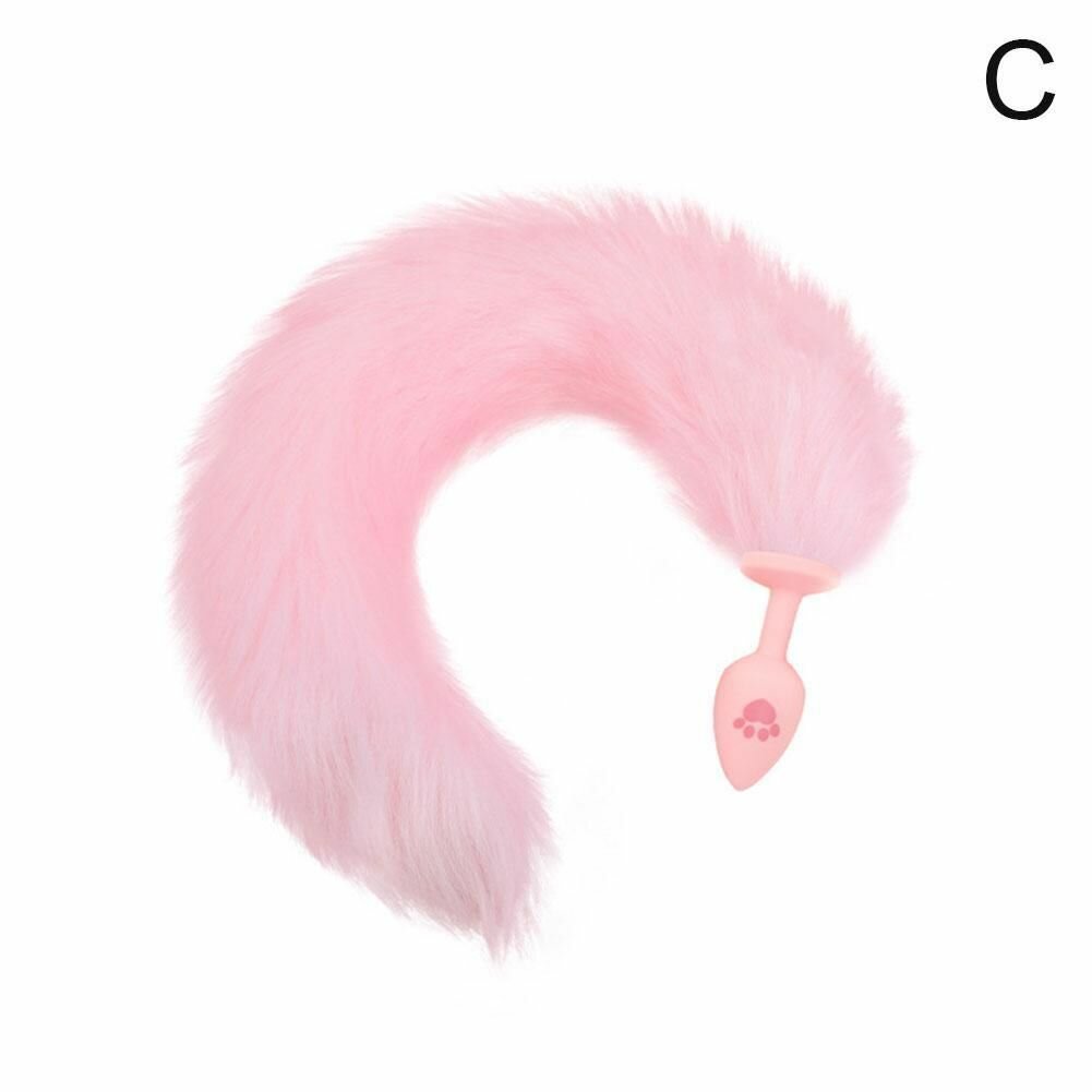 Силиконовая кошачья хвостовая анальная пробка игрушки