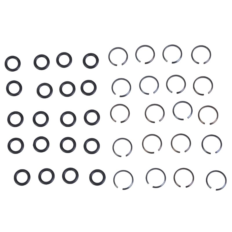 20 Комплектов Стопорных Колец для Ударного Ключа, Гаечных Колец, Сменных Колец, Зажимов с Уплотнительными Кольцами для Аксессуаров для Ударного Ключа