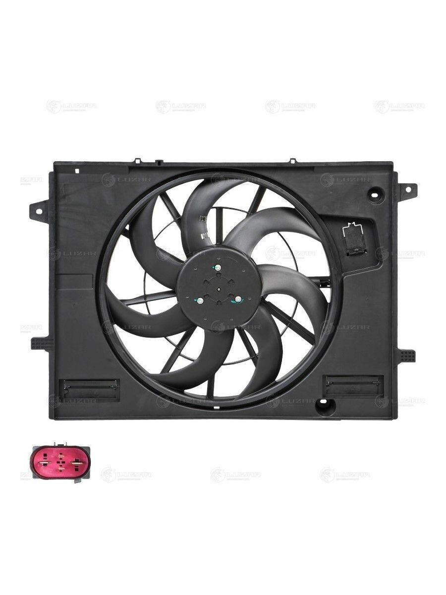 Электровентилятор охлаждения с кожухом для а/м Changan CS55 Plus, Luzar LFK 3050