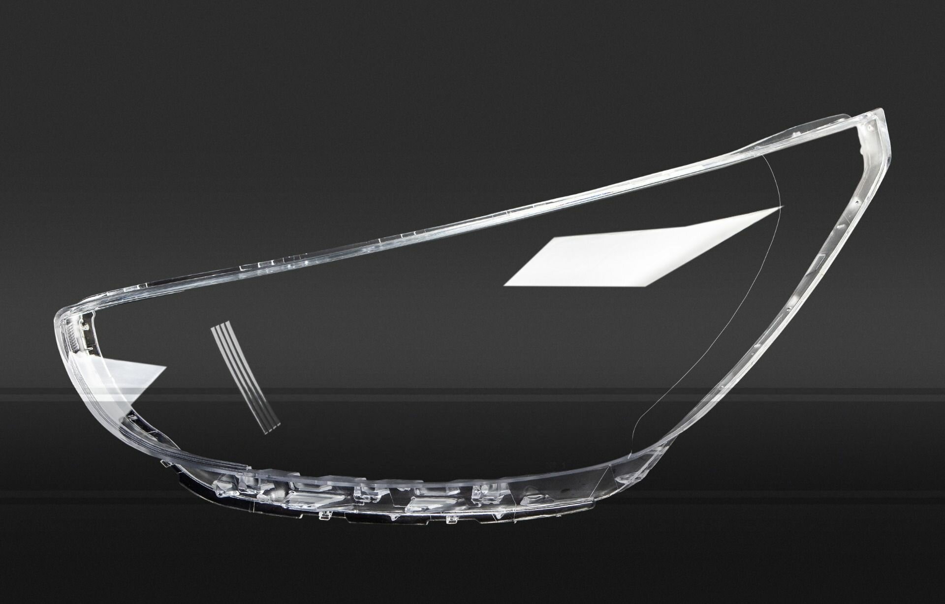 Стекло фары Hyundai Solaris 2010-2014, левое, GNX, поликарбонат, для автомобилей Хендай Солярис