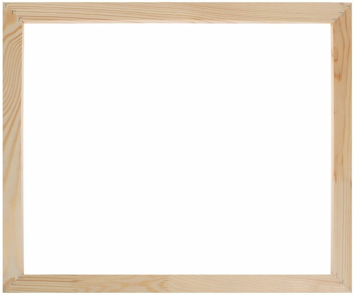 Подрамник деревянный из сосны Calligrata для натяжки холста и вышивки, каркас для картины, 50х60х1.8 см, ширина рамы 36 мм