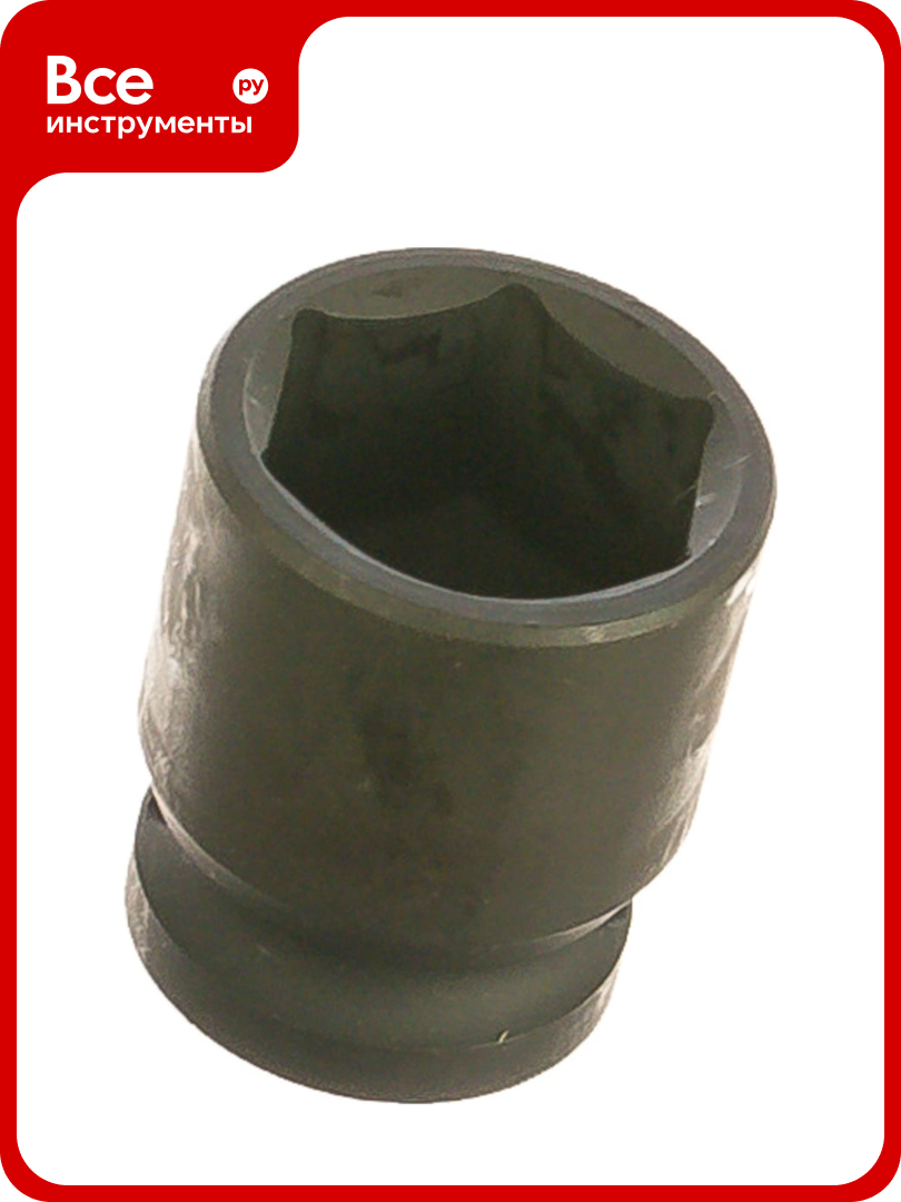 Головка торцевая 6‑гранная ударная эврика ER‑95717 CrMo сплав, квадратное крепление с отверстием, для ударных работ