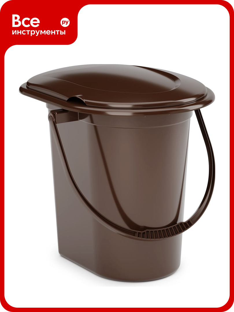 Ведро-туалет ЗПИ «Альтернатива» 17л со съемным горшком М3051, использования на даче