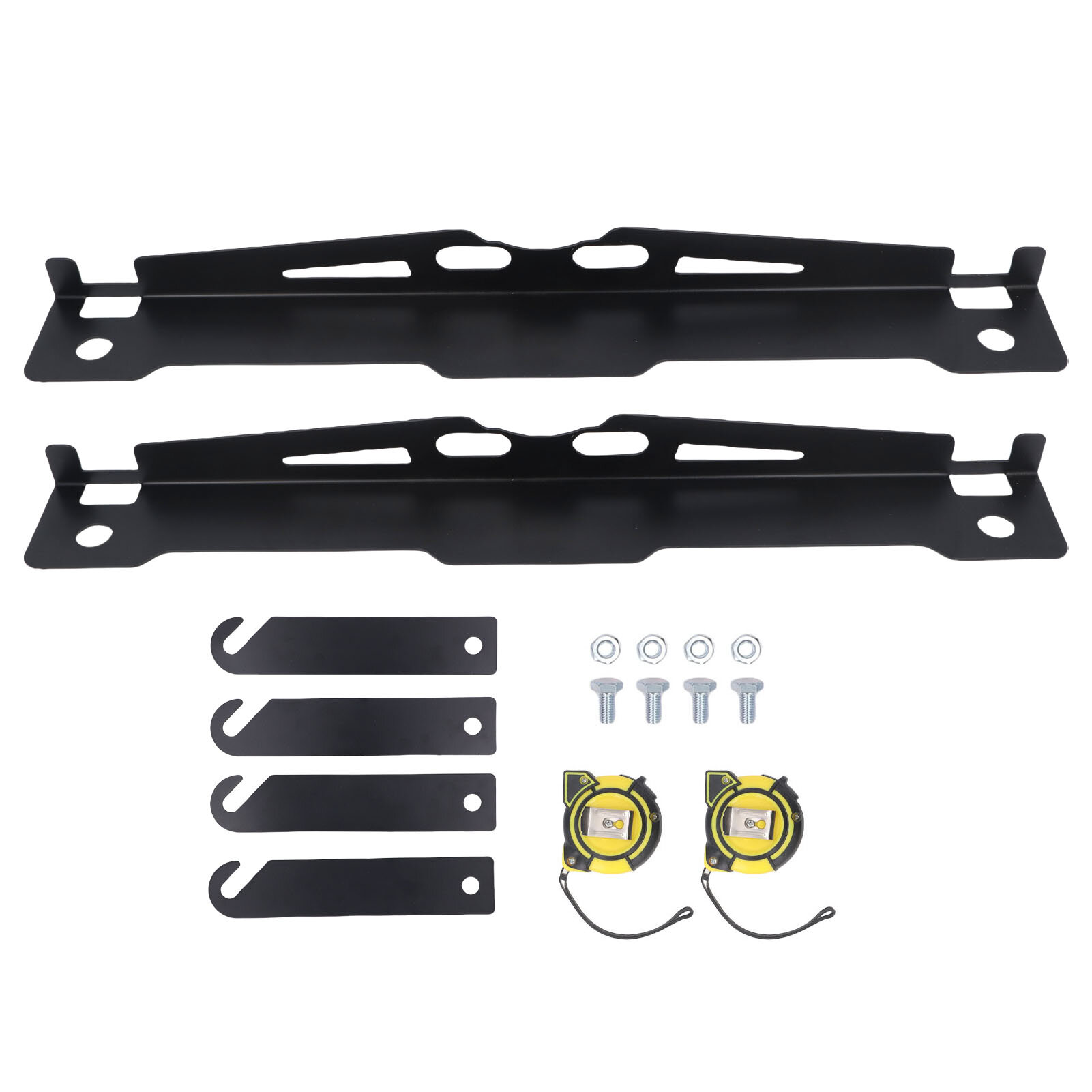 Пластины для сход-развала ступицы, легированная сталь, с кронштейном и рулеткой, черные, 2 шт