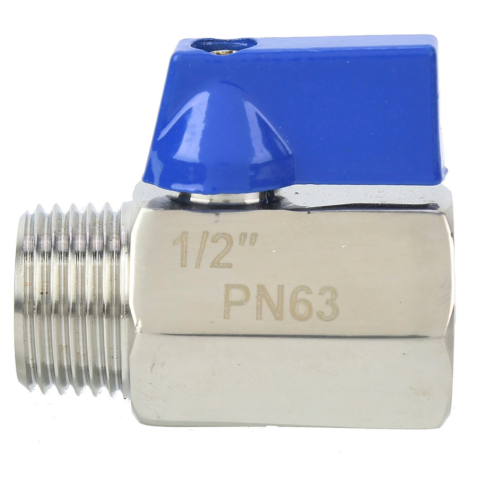 Двухходовой запорный шаровой кран из нержавеющей стали с наружной и внутренней резьбой BSPP для подключения к водопроводу (тип C)