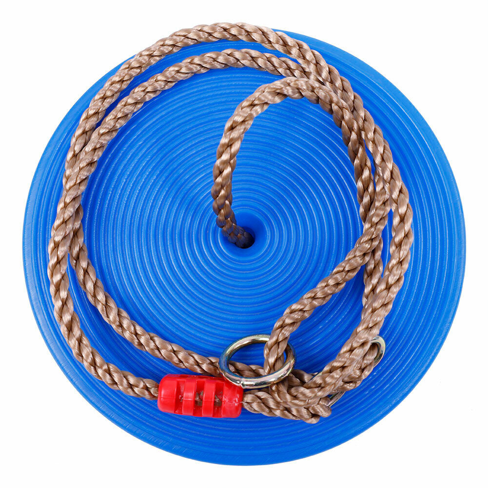 Детские уличные качели-диски, синие, круглые, веревочные качели для детской игровой площадки на заднем дворе, подвешивания на дереве, развлечения