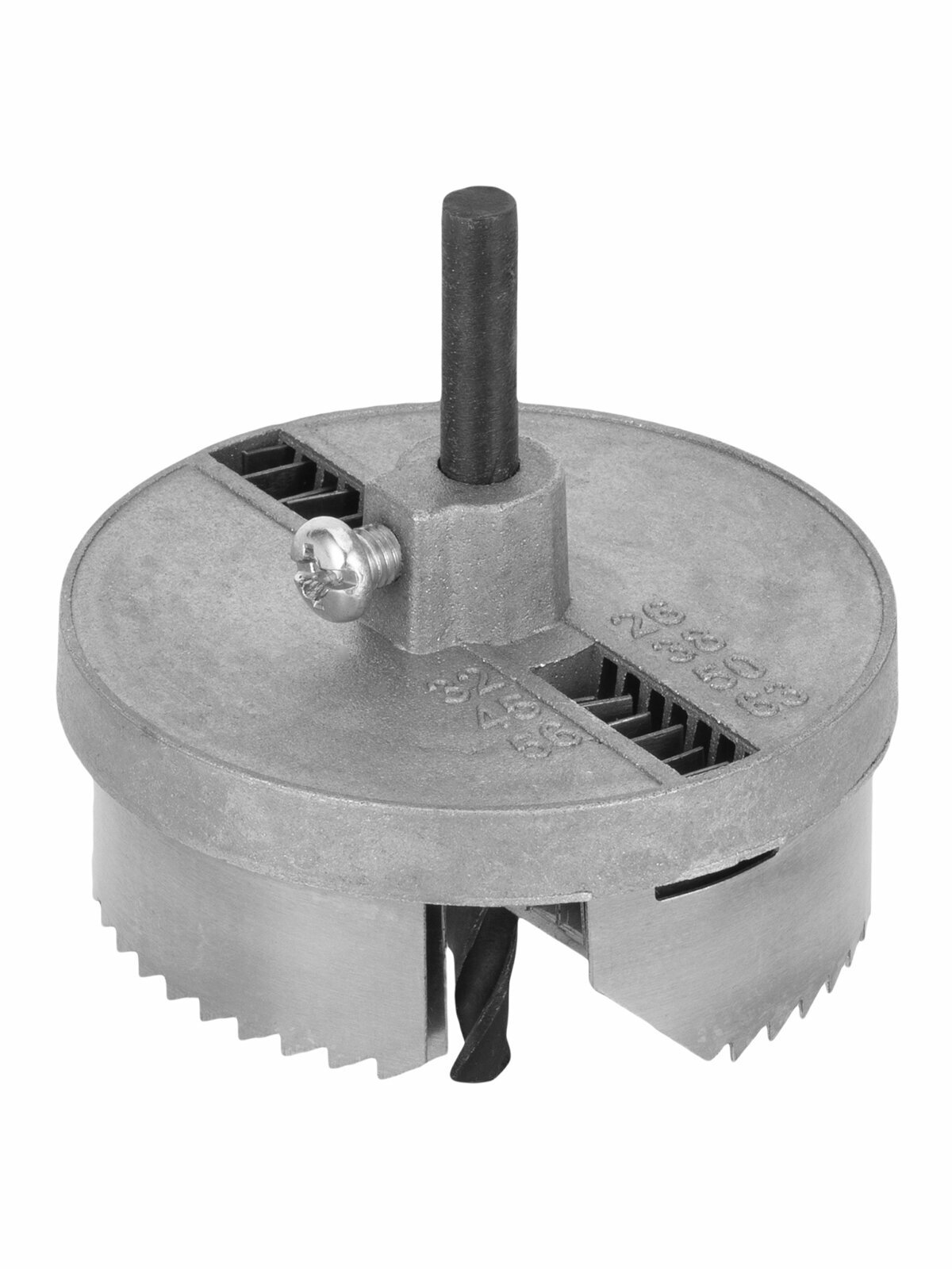 Пила кольцевая Sparta, 26-63 мм диаметр и 1" глубина пропила, центрирующее сверло и 7 полотен в наборе, 70450