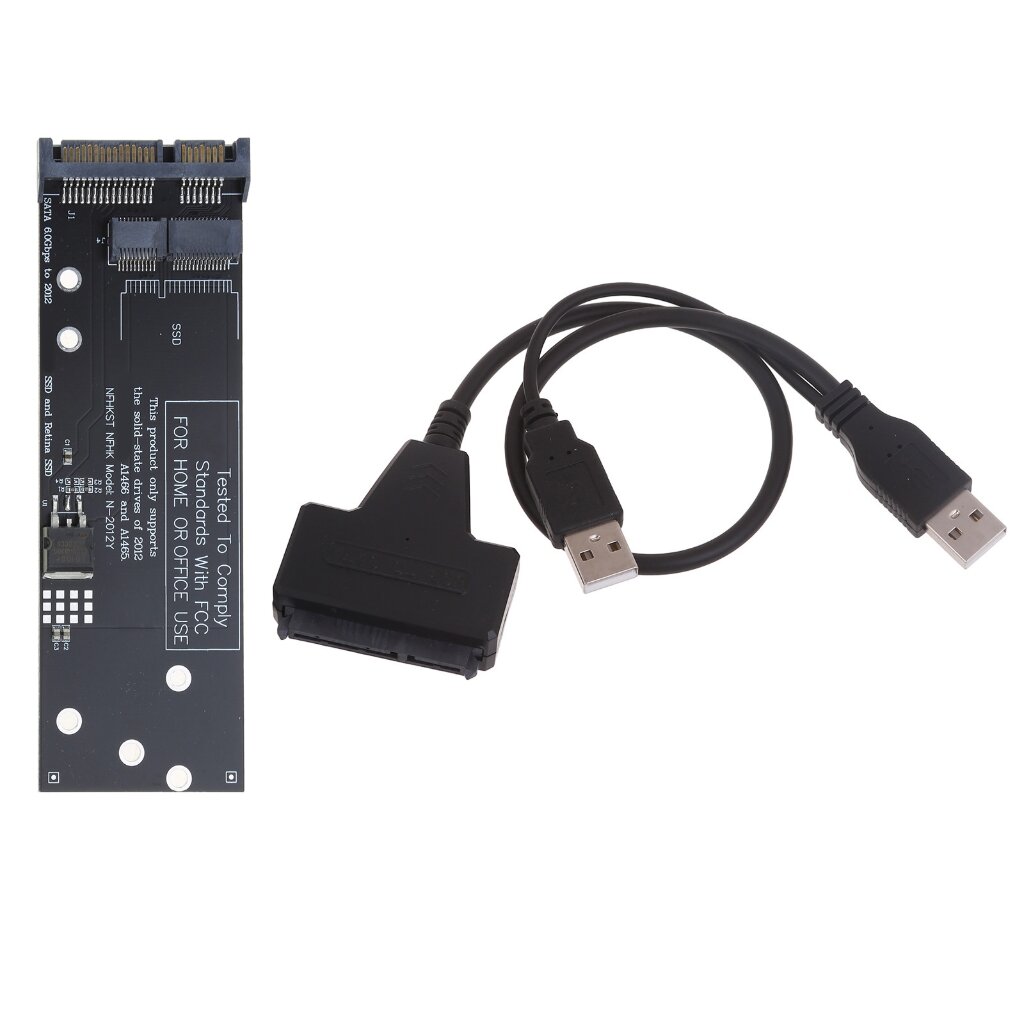 Адаптер 2,5 "SATA 6 Гб/сек. 3,0 Для 2012 SSD-Накопителя A1466 A1465 7 + 17-Контактный в 22-Контактный Конвертер с USB-Кабелем