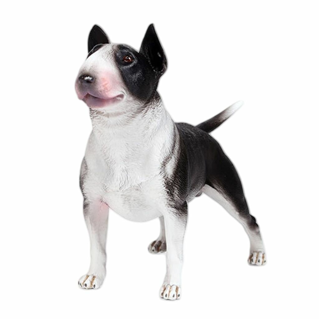 (1шт) Имитационная модель игрушечной собаки-черного бультерьера