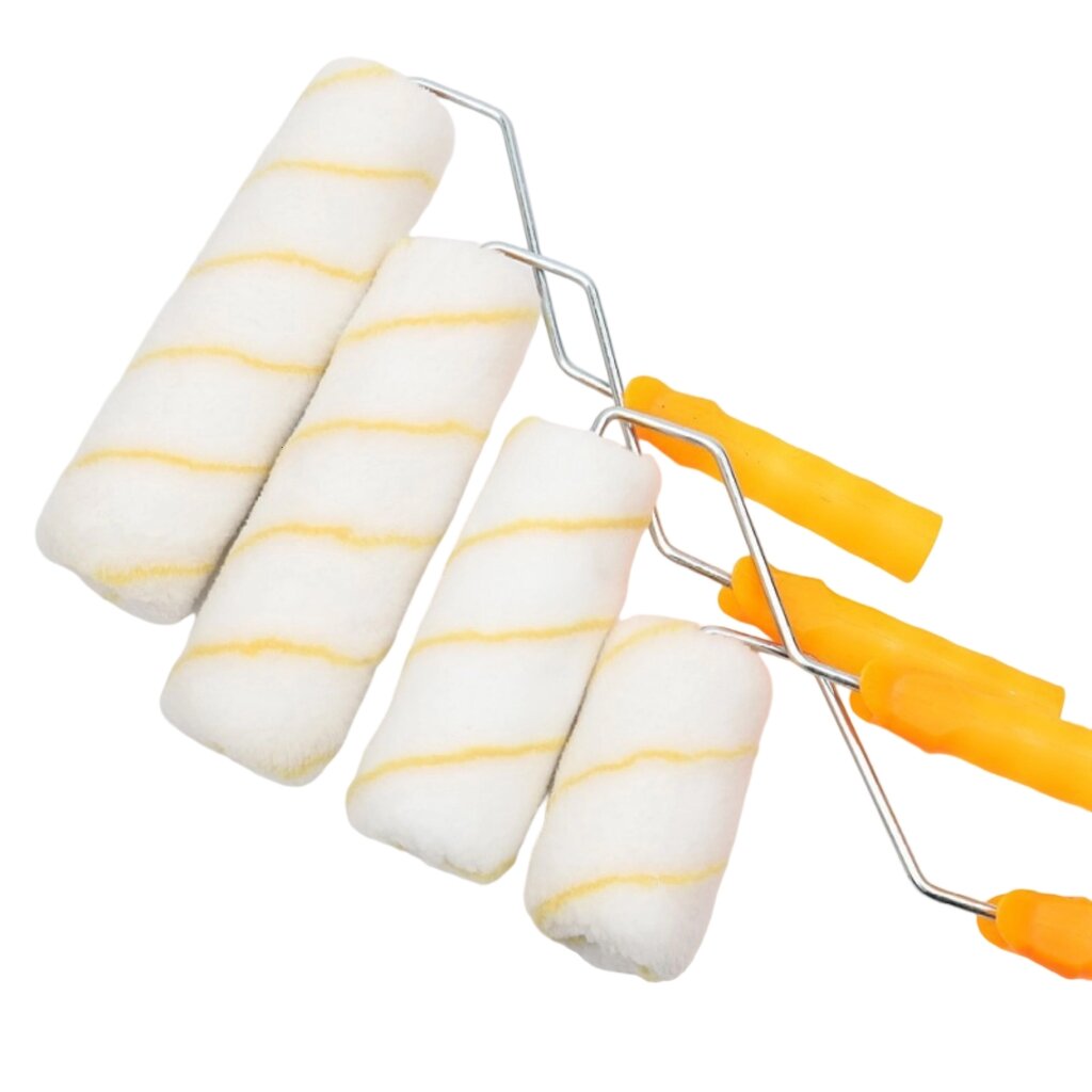 4шт Чехол Для Кисти Из Микрофибры С Рамкой, Моющийся, Многоразовый, 4/6/8/9 Дюймов, Инструмент Для Покраски Стен И Потолков, Аксессуары