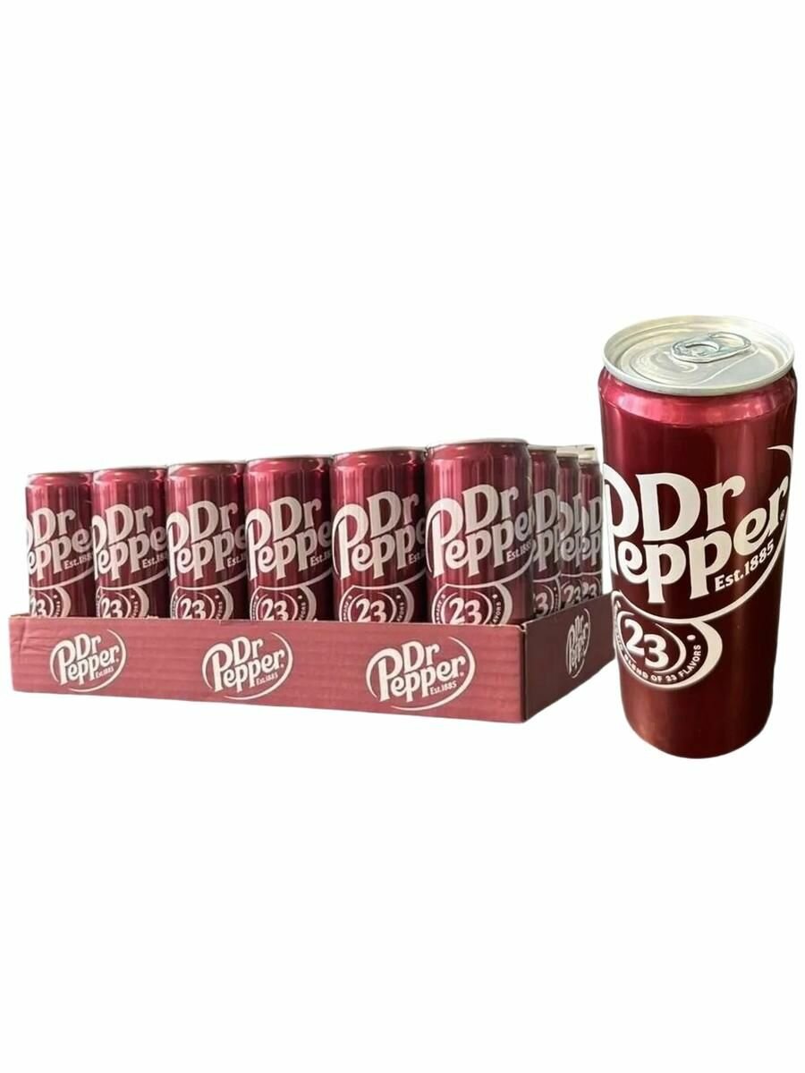 Газированный напиток Dr.Pepper Classic (Доктор Пеппер Классик) 0,33л x24 шт (Польша)