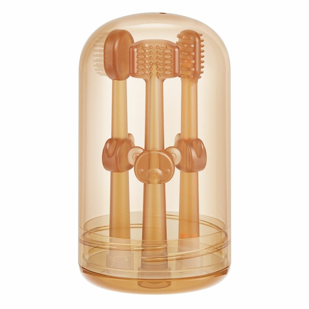 3pcs Силиконовая зубная щетка для лечения.