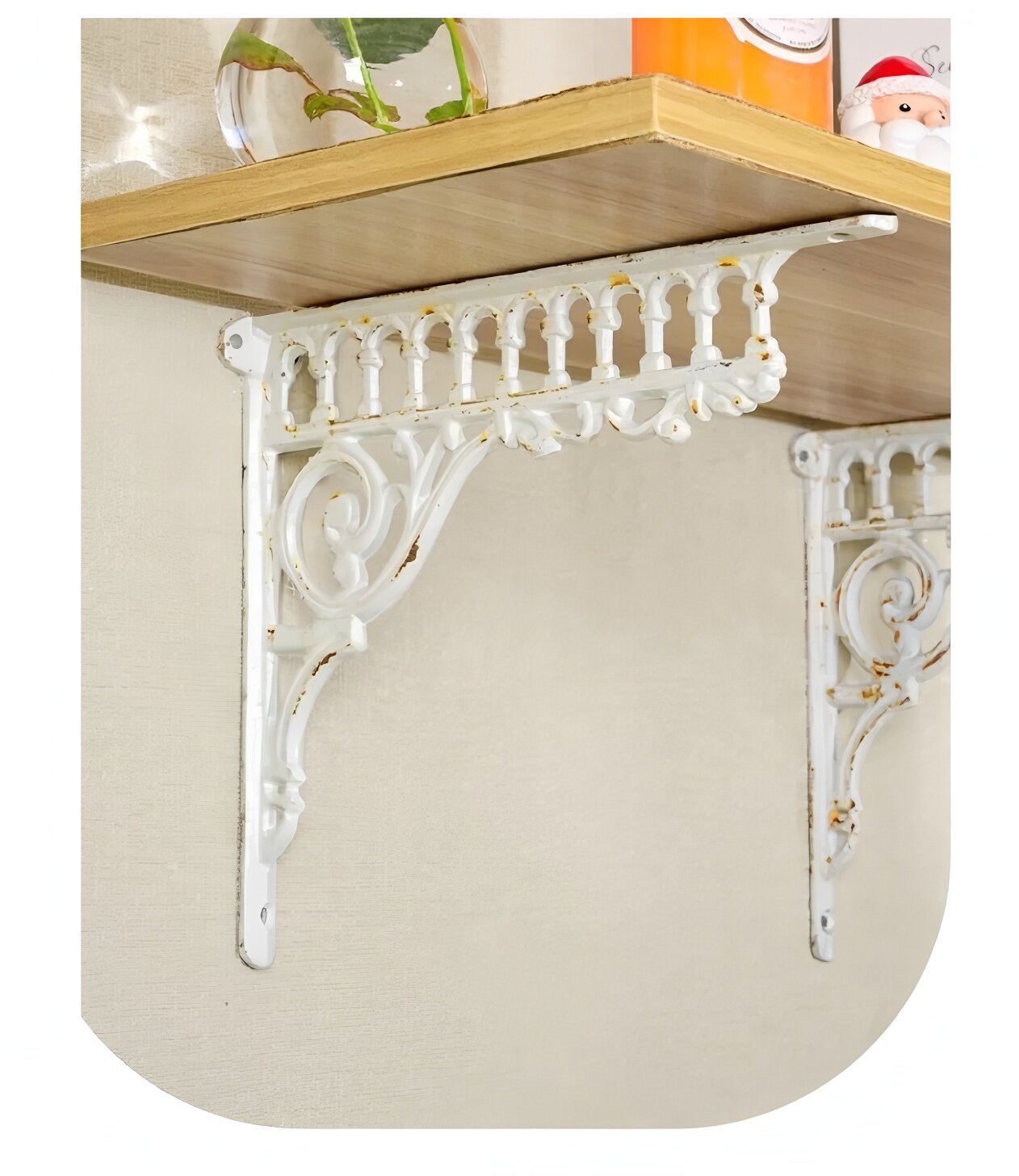 Декоративный кронштейн, для дверного проема, винтажный, металлический, 2шт