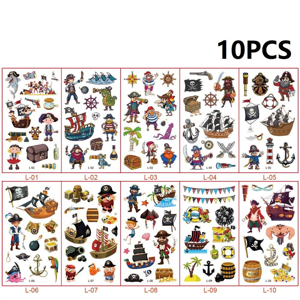 Новинка, 10 шт, татуировки, переводные татуировки, мини-водостойкие татуировки, фестиваль, блестящее лицо, единорог, животные, наклейки ZS031