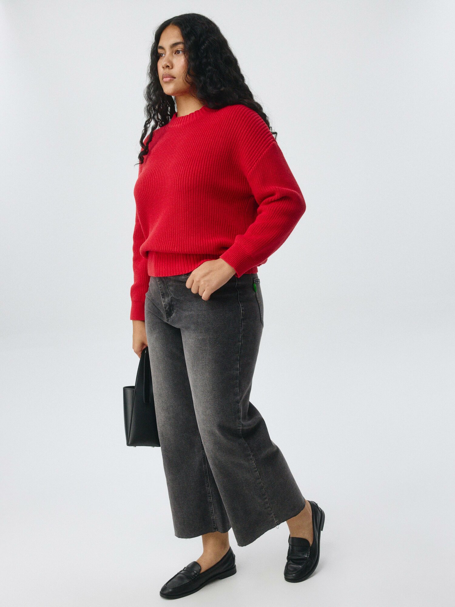 Джинсы кюлоты 