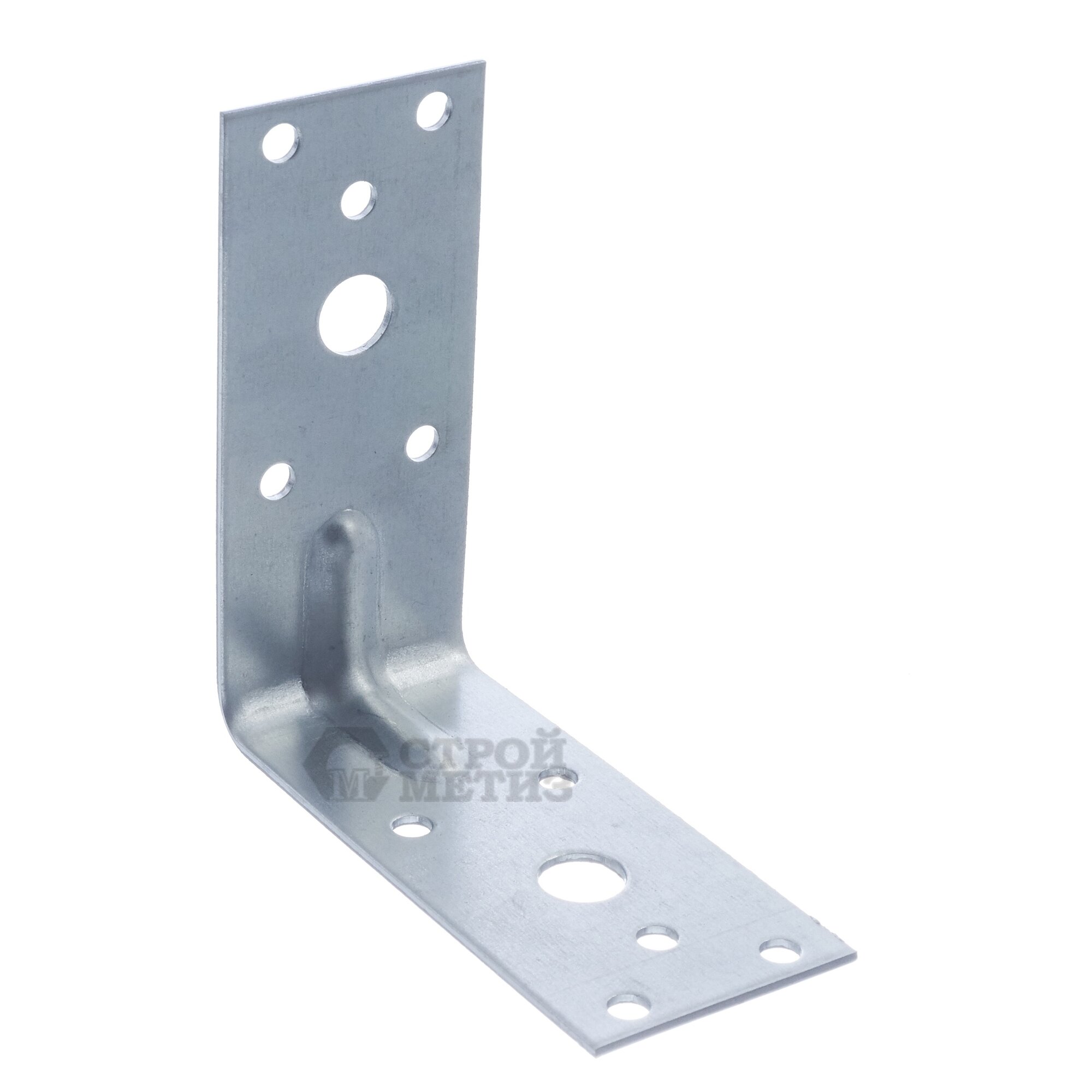 Крепежный уголок Стройметиз 90х90х65, покрытие - цинк, 1 шт.