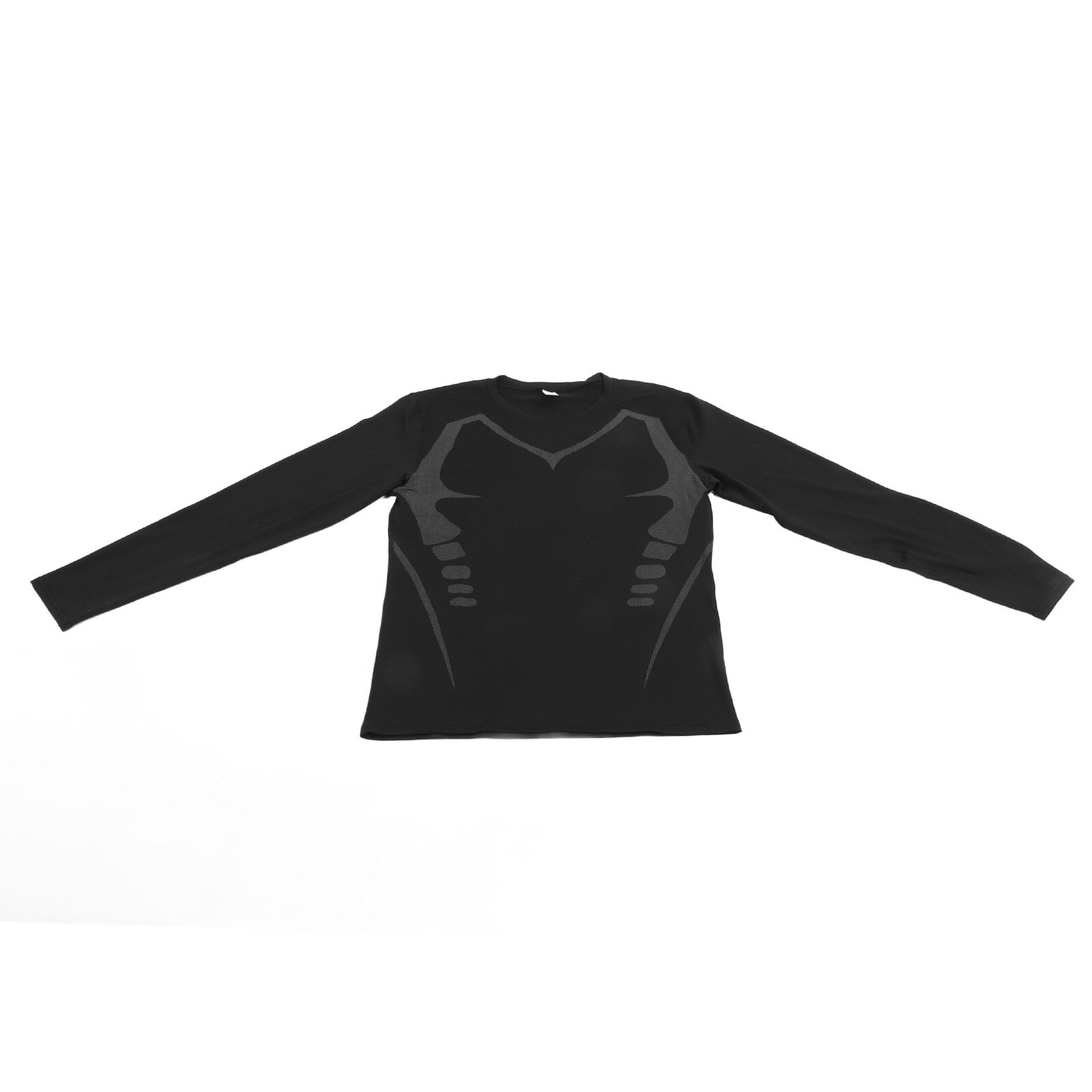 Мужская компрессионная рубашка с длинным рукавом Быстросохнущая дышащая высокая эластичность Спортивная спортивная защита для тренировок Плотный топ для езды на велосипеде Баскетбольные тренировки