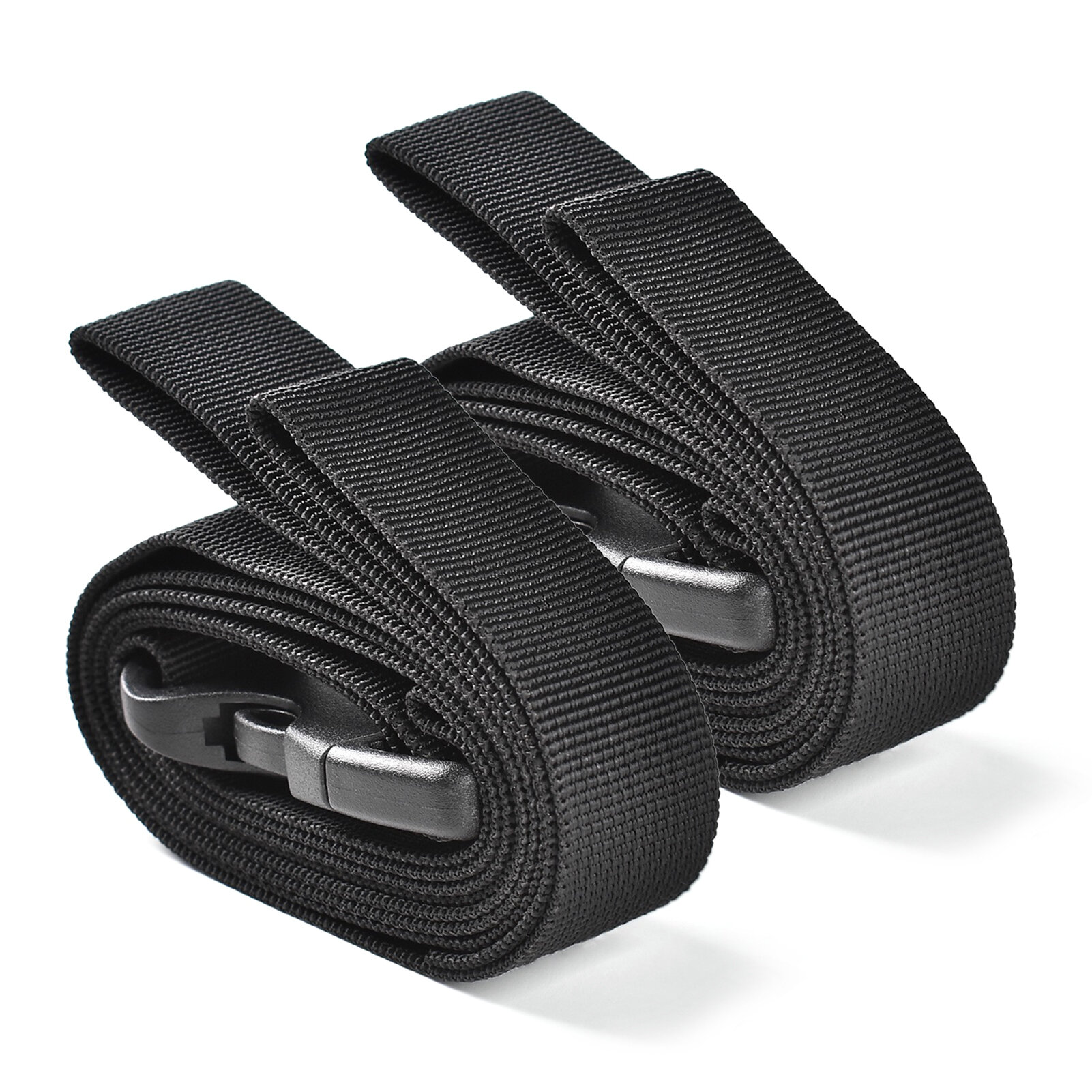 2 комплекта регулируемых ремней для переноски багажа, кемпинга и активного отдыха, размером 53х1 дюйм, с быстросъемными пряжками.