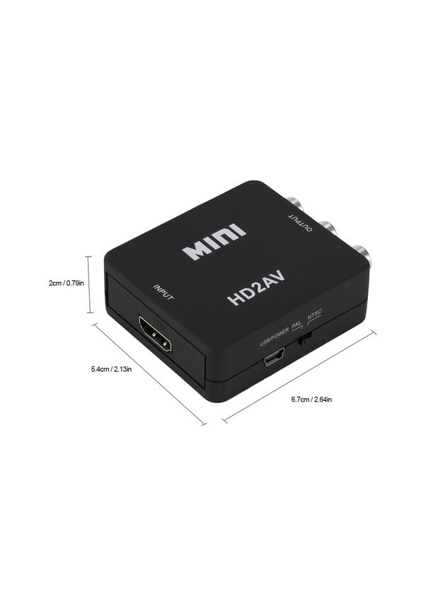 Универсальный цифровой аудио-видео коммутатор HD в AV RCA аудио конвертер видео коммутатор адаптер