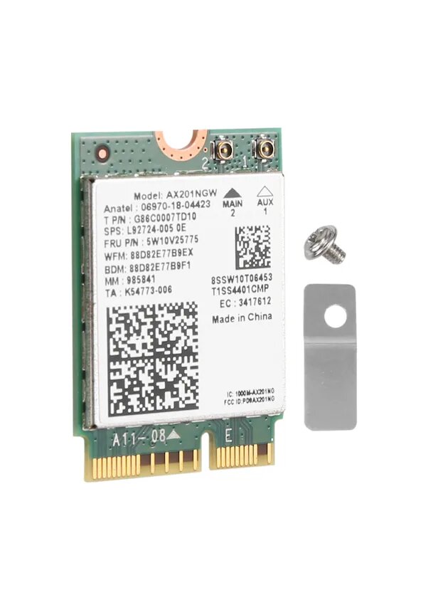 Intel Wi-Fi 6 Ax201 Bluetooth 5.0 Dual Band 2.4g/5g Wireless для